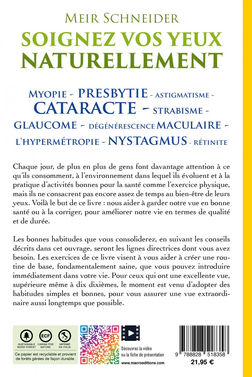 Soignez Vos Yeux Naturellement - Meir Schneider
